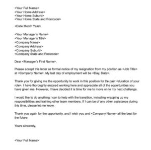 How to write a resignation letter: Tips and examples | Sonary